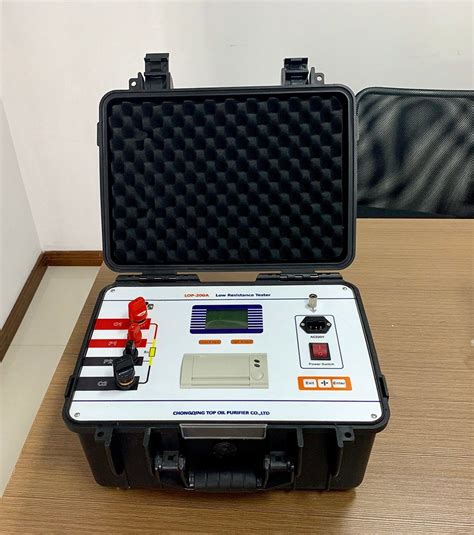 Circuit Breaker Contact Resistance Tester Lop 200A Circuit Analyzer And Resistance Tester