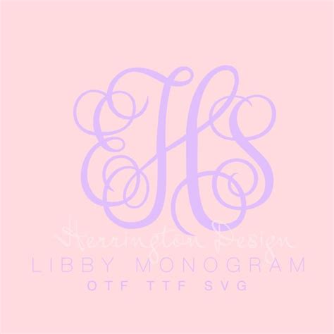 Interlocking Script Svg Etsy