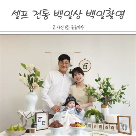 셀프 전통 아기 백일상 과일 떡 준비 백일촬영 까지 네이버 블로그