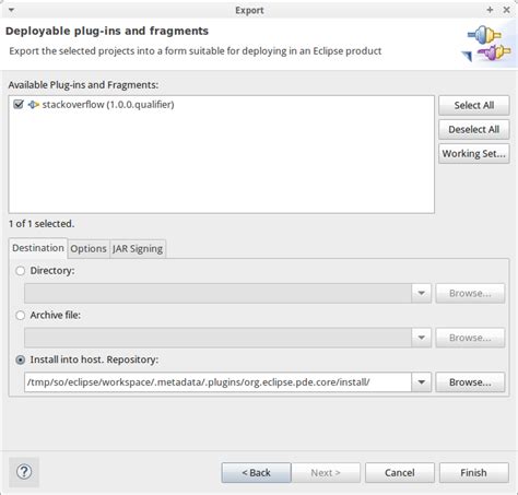 Launching Eclipse Plug In Template Stack Overflow