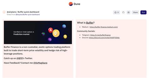 Buffer Quick Dashboard