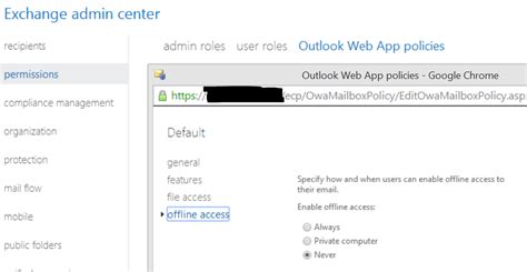 Disable Offline OWA In Exchange Dave Stork S IMHO
