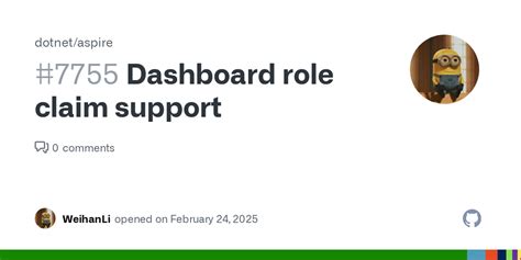 Dashboard Role Claim Support · Issue 7755 · Dotnetaspire · Github