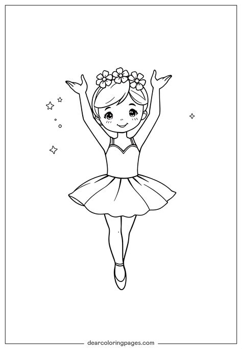 발레리나 색칠공부 21개의 무료 인쇄 가능한 생성 디자인