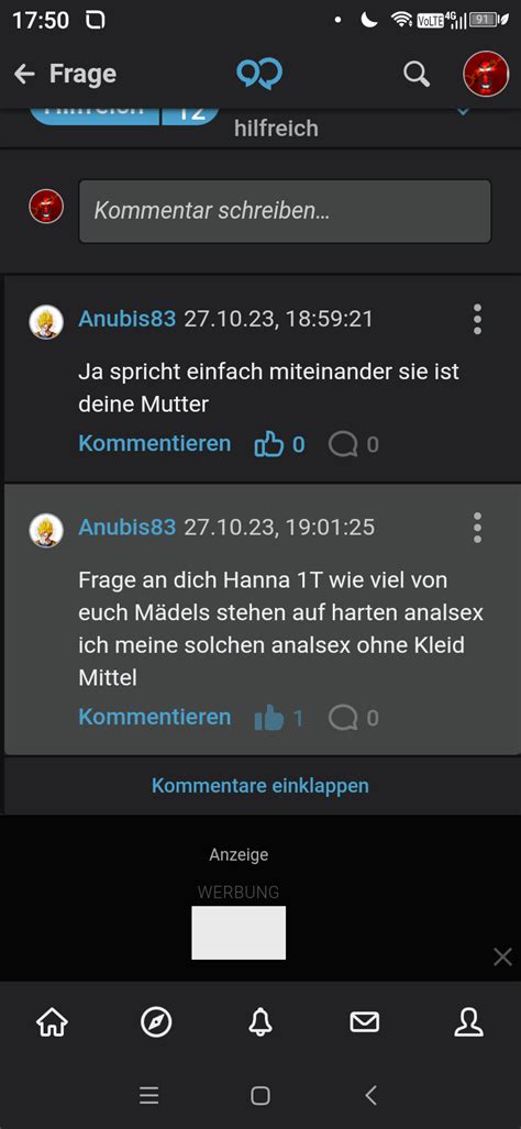 Harten Analsex Mit Hanna Rschlechtefrage