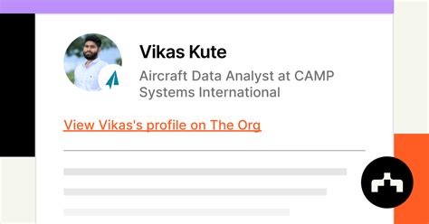 Vikas Kute Aircraft Data Analyst At Camp Systems International The Org