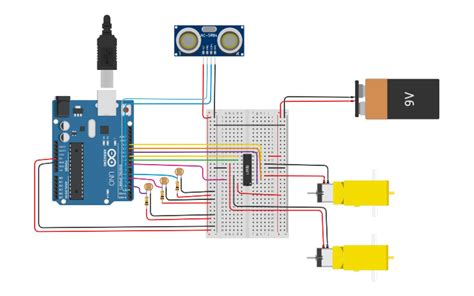 Circuit Design Creating An Autonomous Vehicle Tinkercad