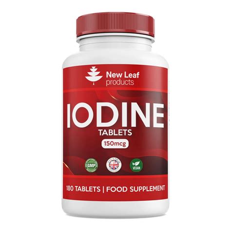 Iodine Thyroid Support Tablets 6 Month Supply Shop Today Get It Tomorrow