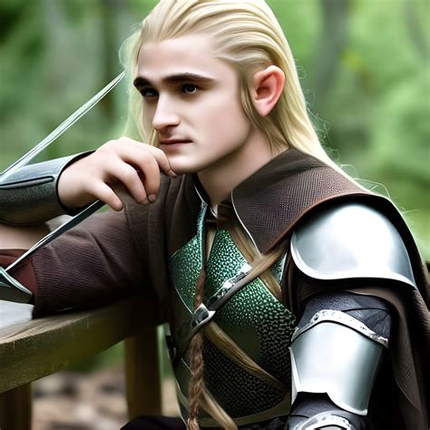 Legolas Greenleaf Listening To Gimli The Dwarf By Druna0156 On Deviantart