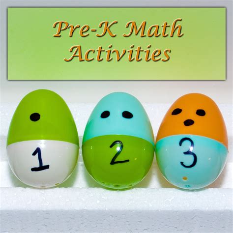 Pre K Math Activities Printable