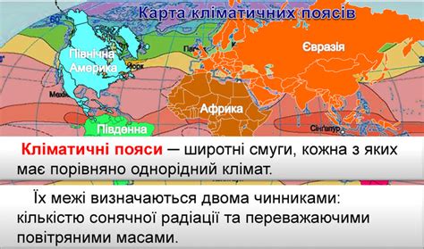 Презентація «Кліматичні пояси і типи клімату Землі 7 клас