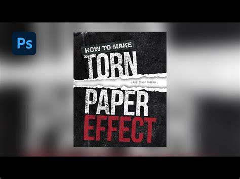 How To Make Ripped Paper Effect Photoshop Tutorial Youtube Easy Torn