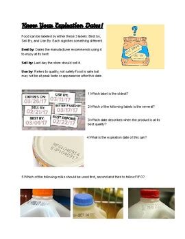 Know Your Expiration Dates By Desiree Guerra TPT