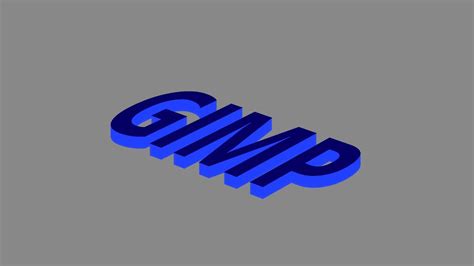 How To Create A Easy D Text In GIMP Photoshop Alternative YouTube