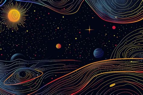 Premium Photo Cosmic Vibration Abstract Art