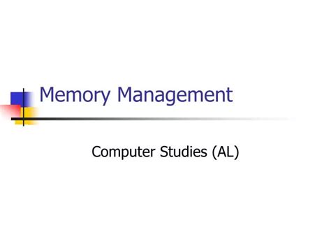 Ppt Memory Management Powerpoint Presentation Free Download Id4801673