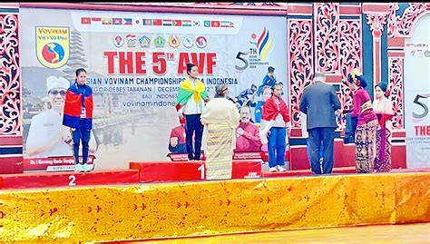 5th Avf Asian Vovinam Championships 2024 ပြိုင်ပွဲတွင် မြန်မာနိုင်ငံ ဗိုဗီနမ်အသင်း ရွှေတံဆိပ် ၂