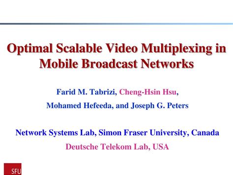 Ppt Optimal Scalable Video Multiplexing In Mobile Broadcast Networks Powerpoint Presentation