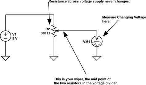 How To Get A Variable Voltage From A Variable Resistor Electrical Engineering Stack Exchange