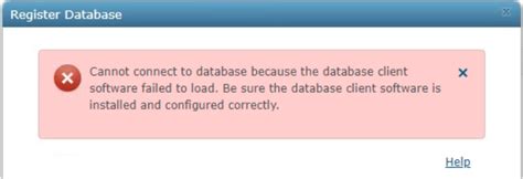 Error Cannot Connect To Sap Hana Database Because The Database Software Client Failed To