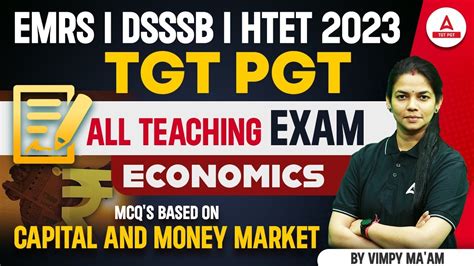 Emrsdsssbhtet 2023 Tgt Pgt Economics Mcqs 3 By Vimpy Maam Youtube