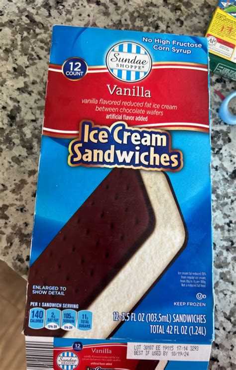 Sundae Shoppe Vanilla Ice Cream Sandwiches Fig App