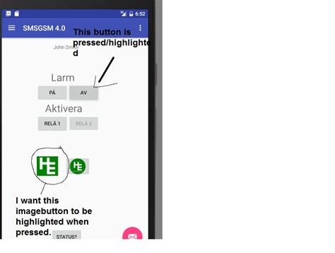 Android How To Highlight The Imagebutton When It Is Pressed Stack