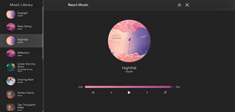 Github Comancosmin React Music Player A Modern And Responsive Music Player Built Using React Js