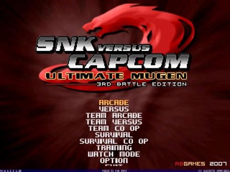 Snk Vs Capcom Ultimate Mugen Screenpack 1 0 Screenpacks Ak1 Mugen Community