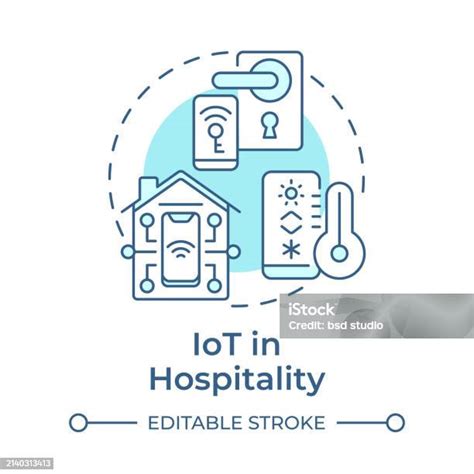 환대의 Iot 소프트 블루 컨셉 아이콘 0명에 대한 스톡 벡터 아트 및 기타 이미지 0명 개념 드로잉 Istock