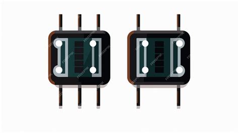 Electronic Symbol Transistor Vector Illustration Premium Ai Generated