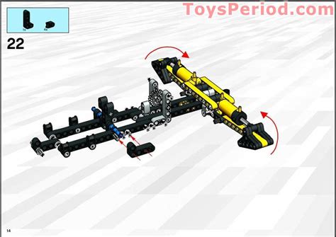 Lego 8455 Back Hoe Loader Backhoe Instructions And Parts List