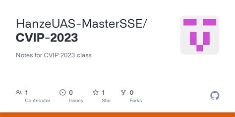 Github Hanzeuas Masterssecvip 2023 Notes For Cvip 2023 Class