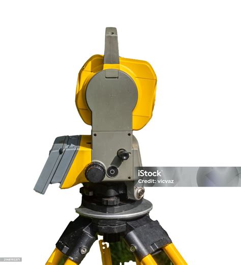 측량 도구 흰색 배경의 총 스테이션 측량 기기 측지 장치 토탈 스테이션 측량 및 측정 엔지니어링 장비 0명에 대한 스톡 사진 및 기타 이미지 Istock