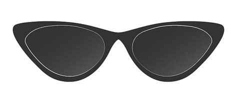 선글라스 벡터 일러스트 레이 션 흰색 배경에 고립 프리미엄 벡터