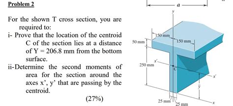 Solved For The Shown T Cross Section You Are Required To