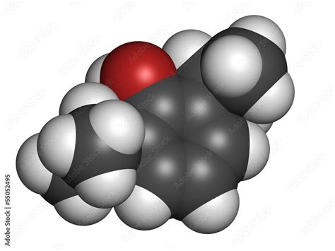 Propofol Anesthetic Drug Chemical Structure Stock Illustration