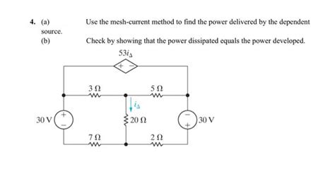 Solved 5 A B Use Source Transformations To Find The