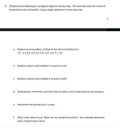 Solved 1 10 Pts Give The Output Of The Following Program