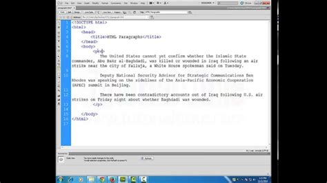 Html Paragraphs Bangla Tutorial Part 7 Youtube