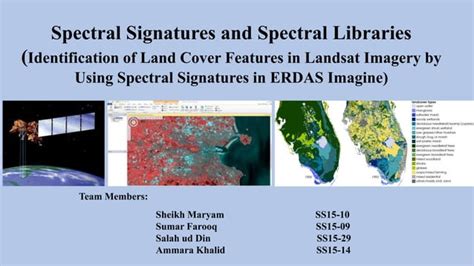 Spectral Signature And Spectral Libraries Pptx