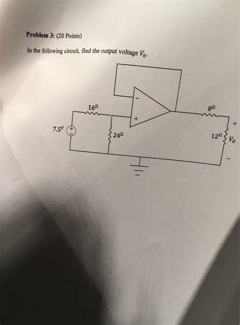 solved problem 3 20 points in the following circuit find