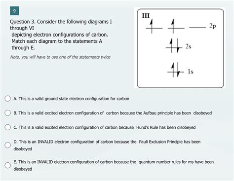 Solved 9 Iii Question 3 Consider The Following Diagrams I Through Vi