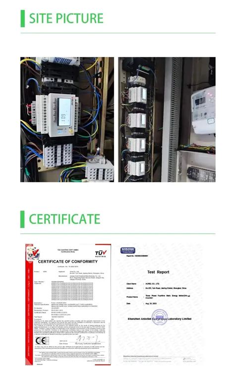 Acrel ADW300W Wireless Metering Instruments Optional Communication Modes External Split Core CT