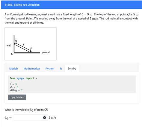 Solved A Uniform Rigid Rod Leaning Against A Wall Has A