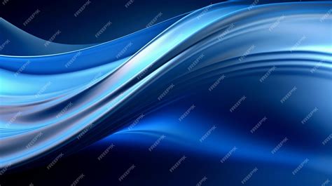 Premium Photo Background Featuring Waves And Lines In Shades Of Blue Creating A Visually