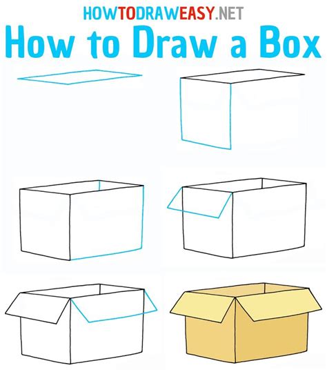 How To Draw A Box Step By Step