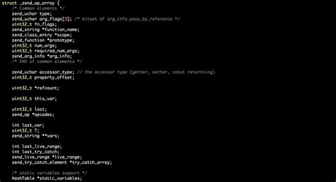 php7 核心 — opcode 結構詳解 php7 與 php5 之最大的不同，在於核心結構的 zval 大改版，連帶的… by