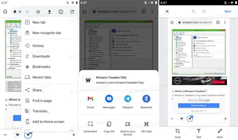 Google Chrome On Android Gets A Built In Screenshot Tool