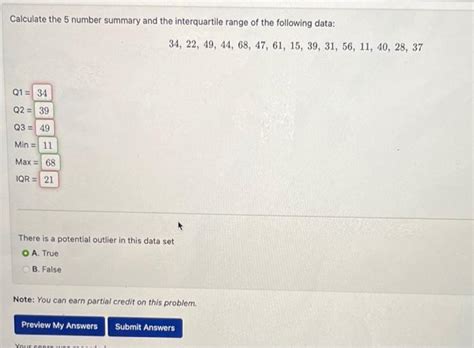 solved calculate the 5 number summary and the interquartile